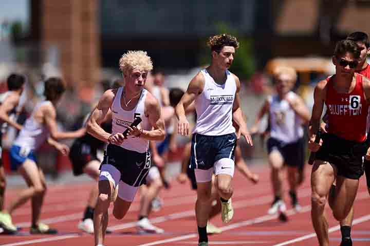 Determined Blue Devils: McDonald boys track & field team places 2nd at ...